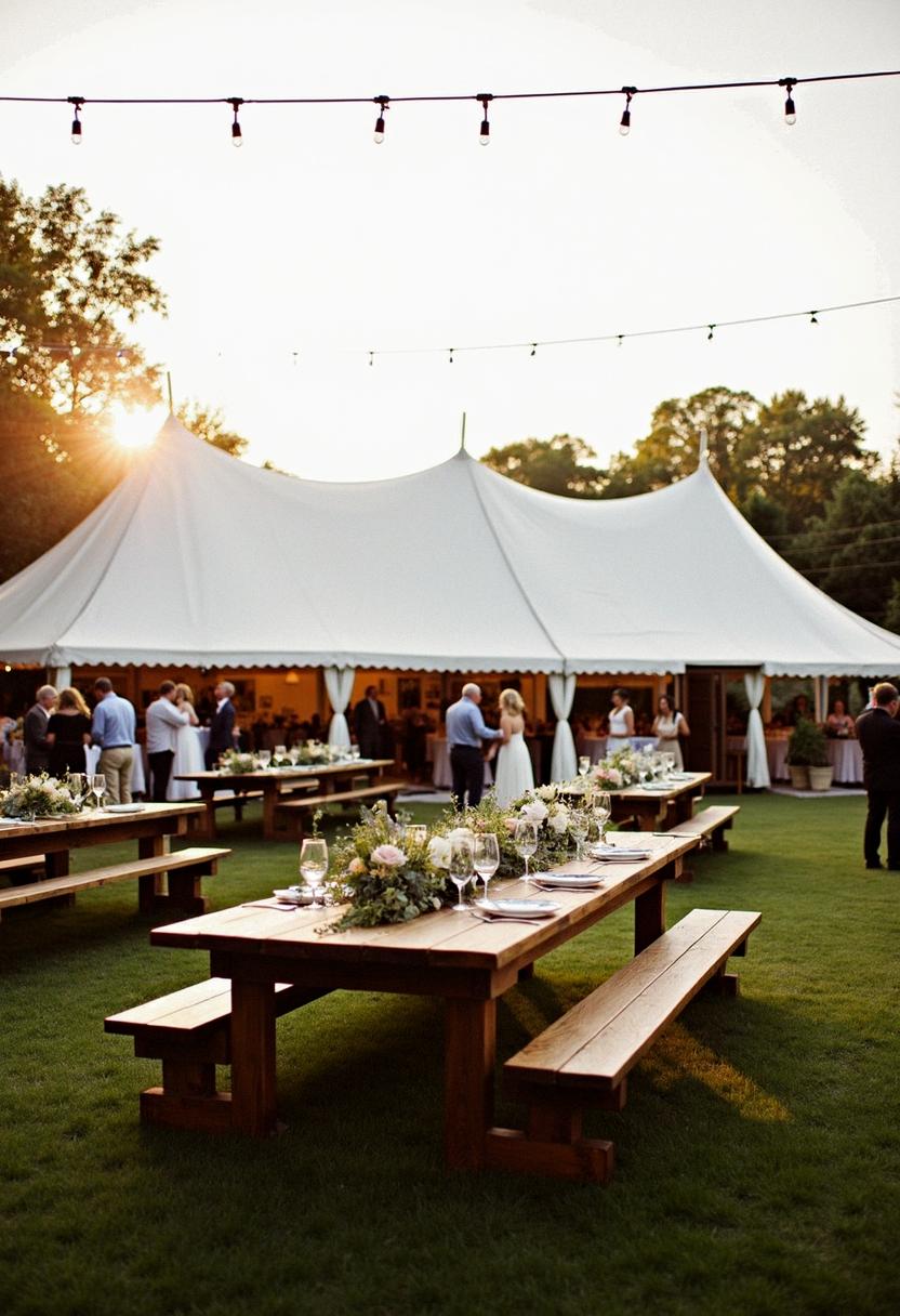 Backyard Wedding Rustic Charm Ideas - TheCharmingBride.com