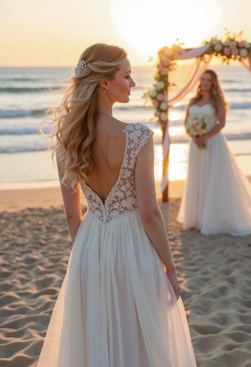 Stunning Beach Wedding Dress Long Sleeve Styles - TheCharmingBride.com