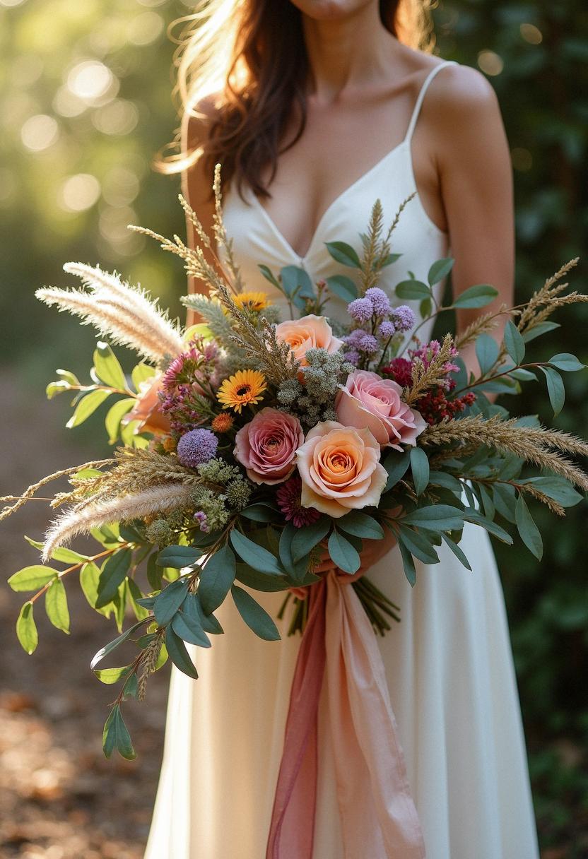 Unique Boho Bridal Bouquet Ideas - TheCharmingBride.com