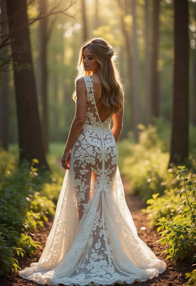 Enchanting Boho Wedding Dress Lace Styles - TheCharmingBride.com