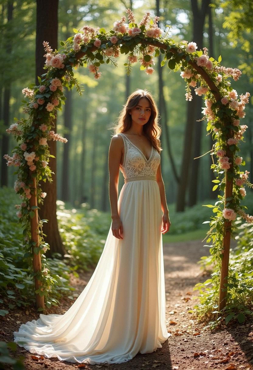 Stunning Boho Wedding Dress Simple Styles - TheCharmingBride.com