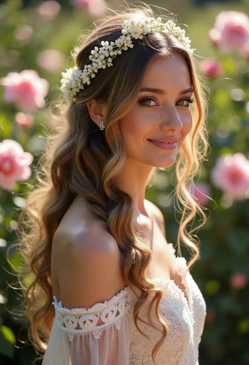 Effortless Bridal Hair Down Ideas - TheCharmingBride.com