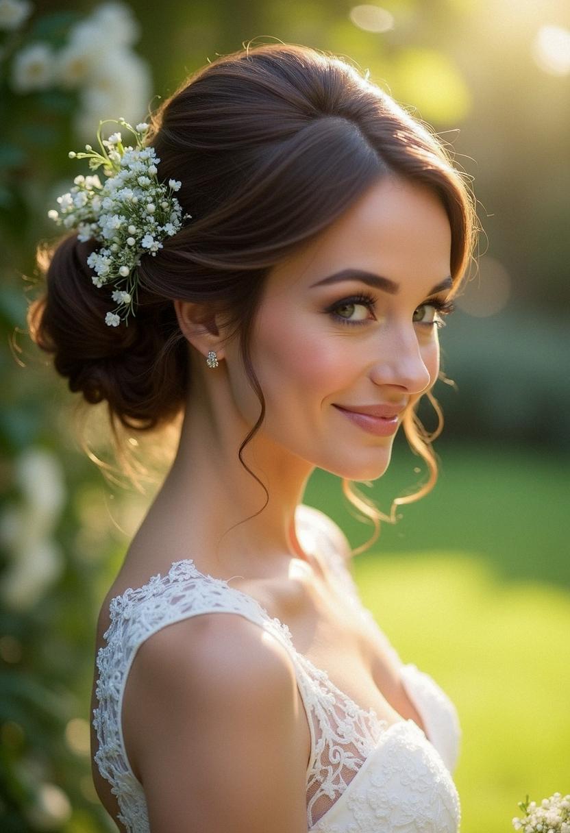 Elegant Bridal Hair Updo Ideas - TheCharmingBride.com