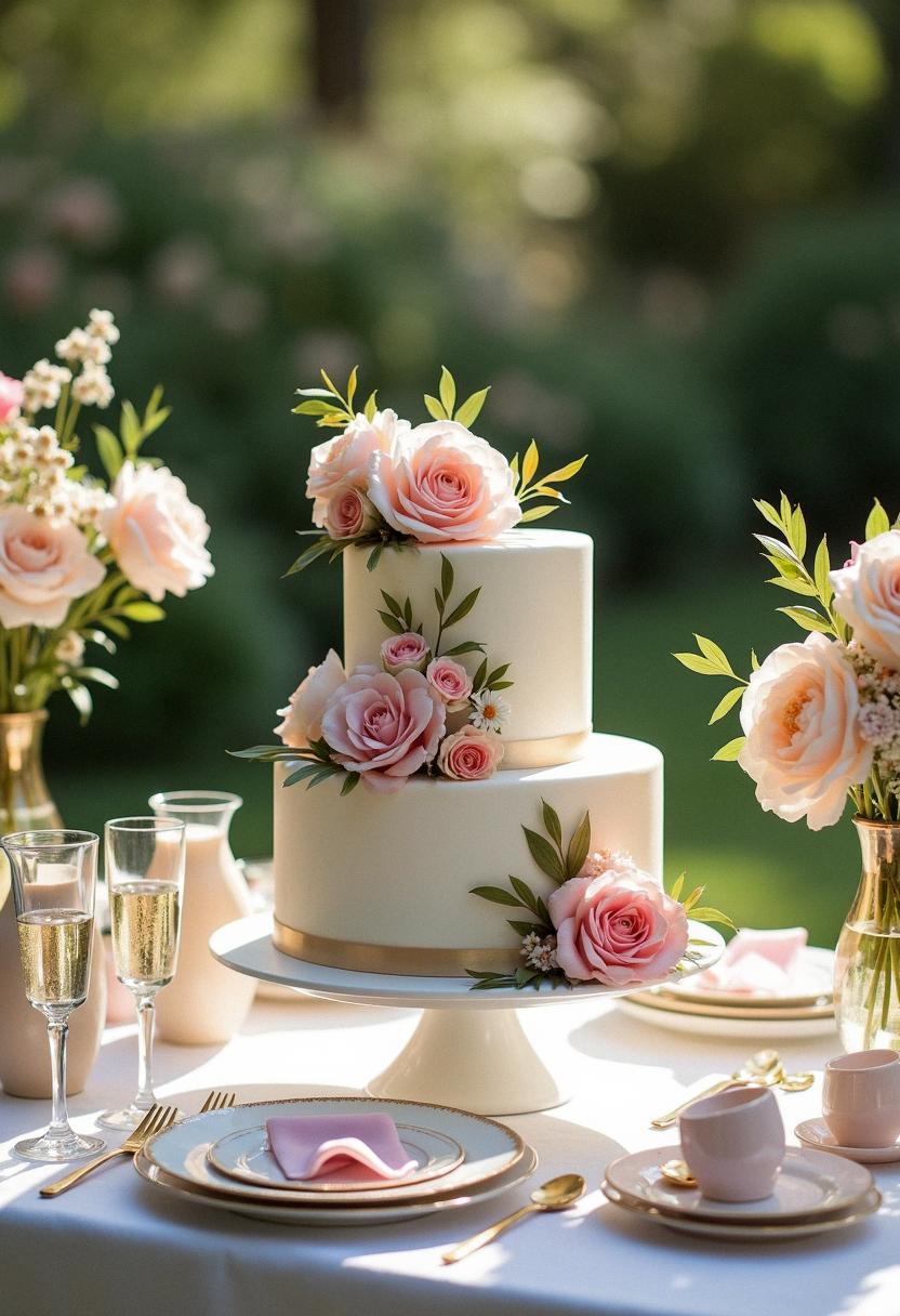 Delicious Ideas For Bridal Shower Cake - TheCharmingBride.com