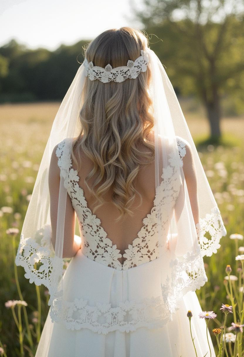 Perfect Bridal Veil Hair Ideas - TheCharmingBride.com