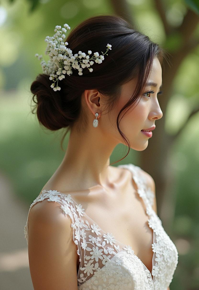Stunning Bride Hairstyles For Short Hair - TheCharmingBride.com