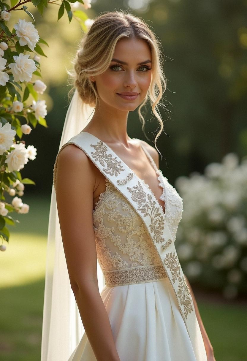 Bride Sash Ideas For Your Big Day - TheCharmingBride.com