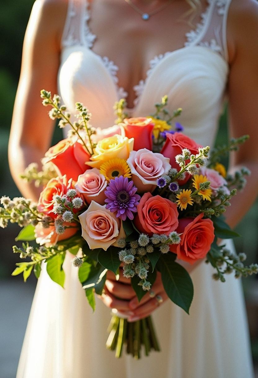Bright Bridal Bouquet Ideas For You - TheCharmingBride.com