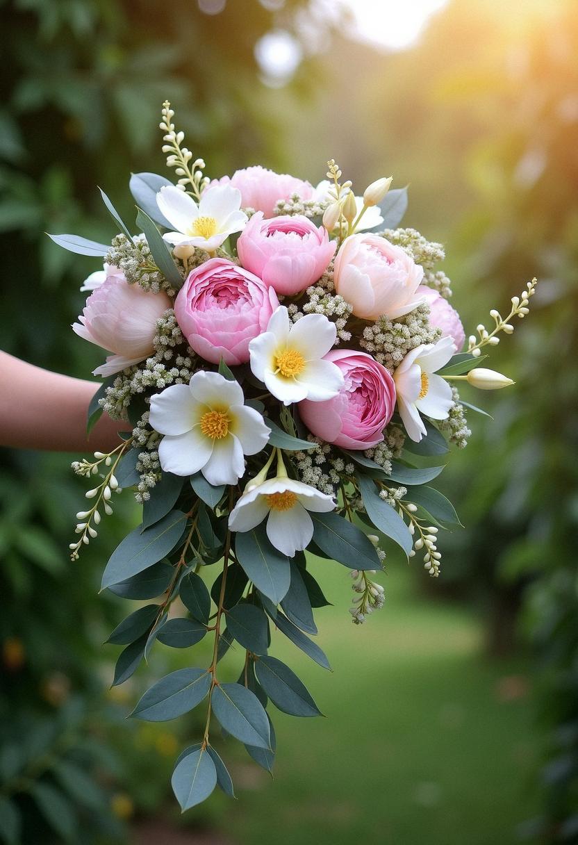 Elegant Cascading Bridal Bouquets Ideas - TheCharmingBride.com