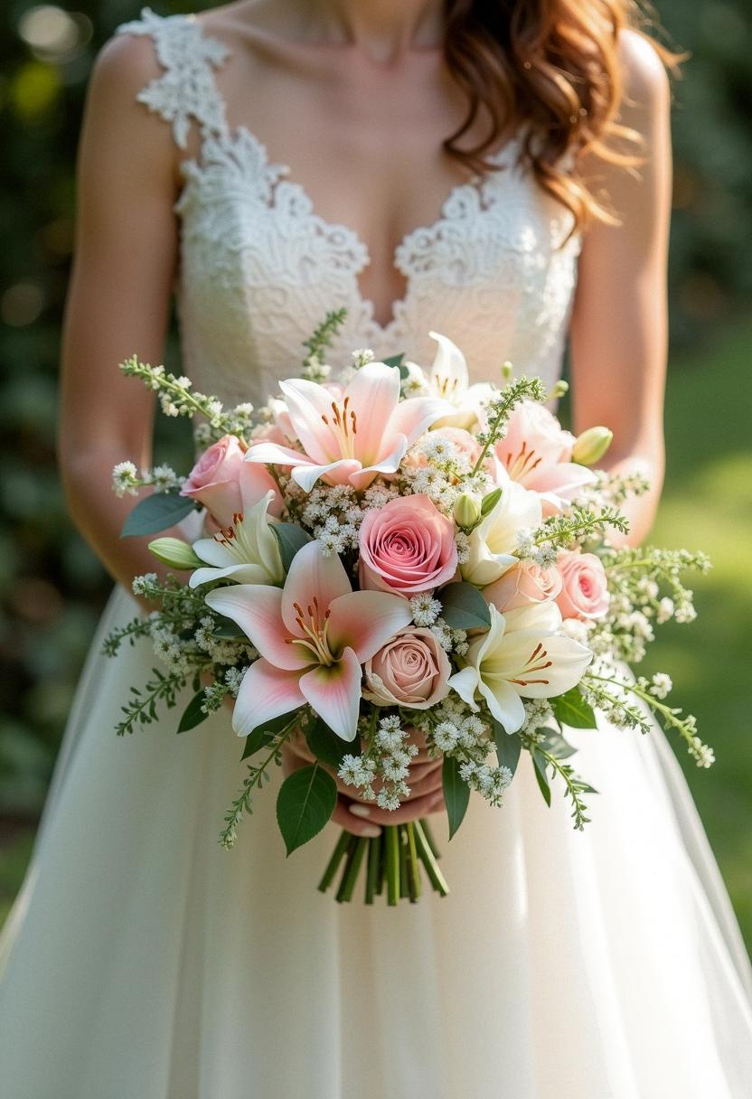 Elegant Cascading Bridal Bouquets Ideas - TheCharmingBride.com