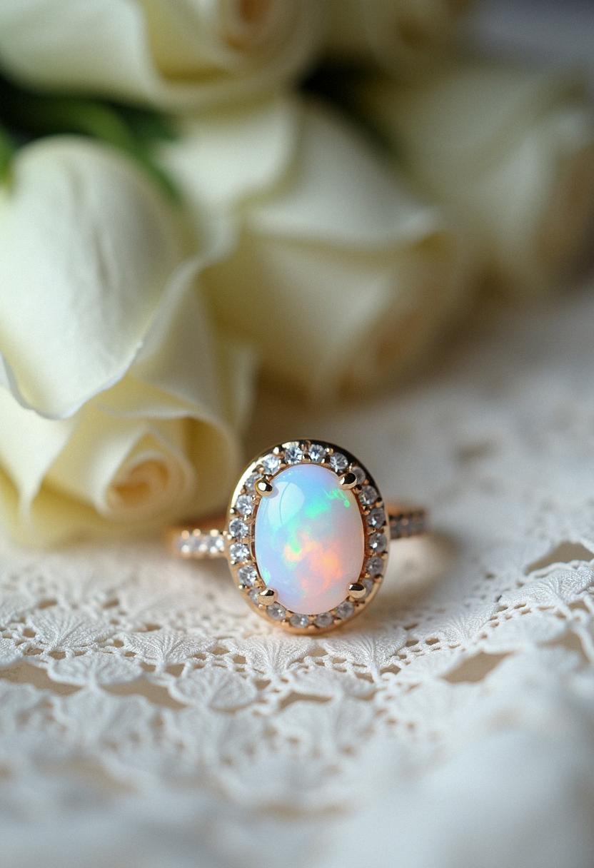 Unique Opal Engagement Ring Styles - TheCharmingBride.com
