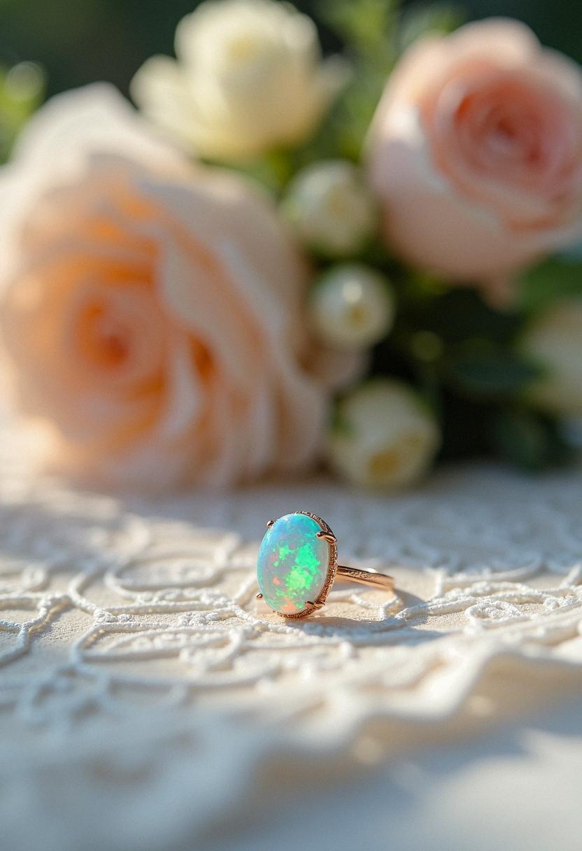 Unique Opal Engagement Ring Styles - TheCharmingBride.com