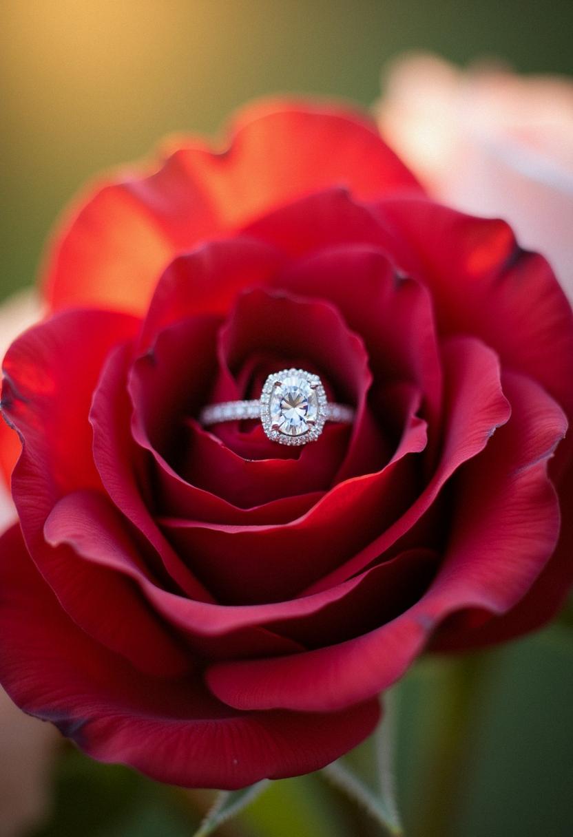Stunning Engagement Ring Rose Designs - TheCharmingBride.com