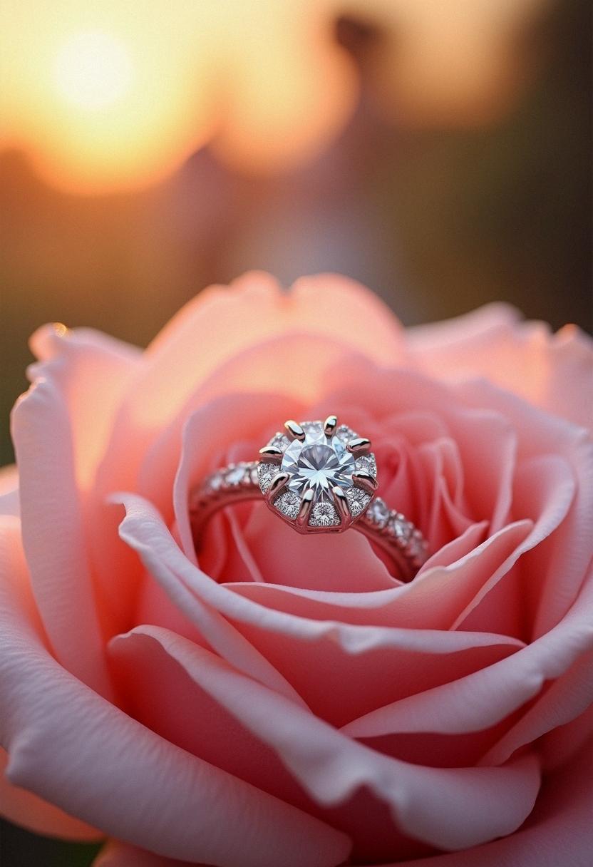 Stunning Engagement Ring Rose Designs - TheCharmingBride.com
