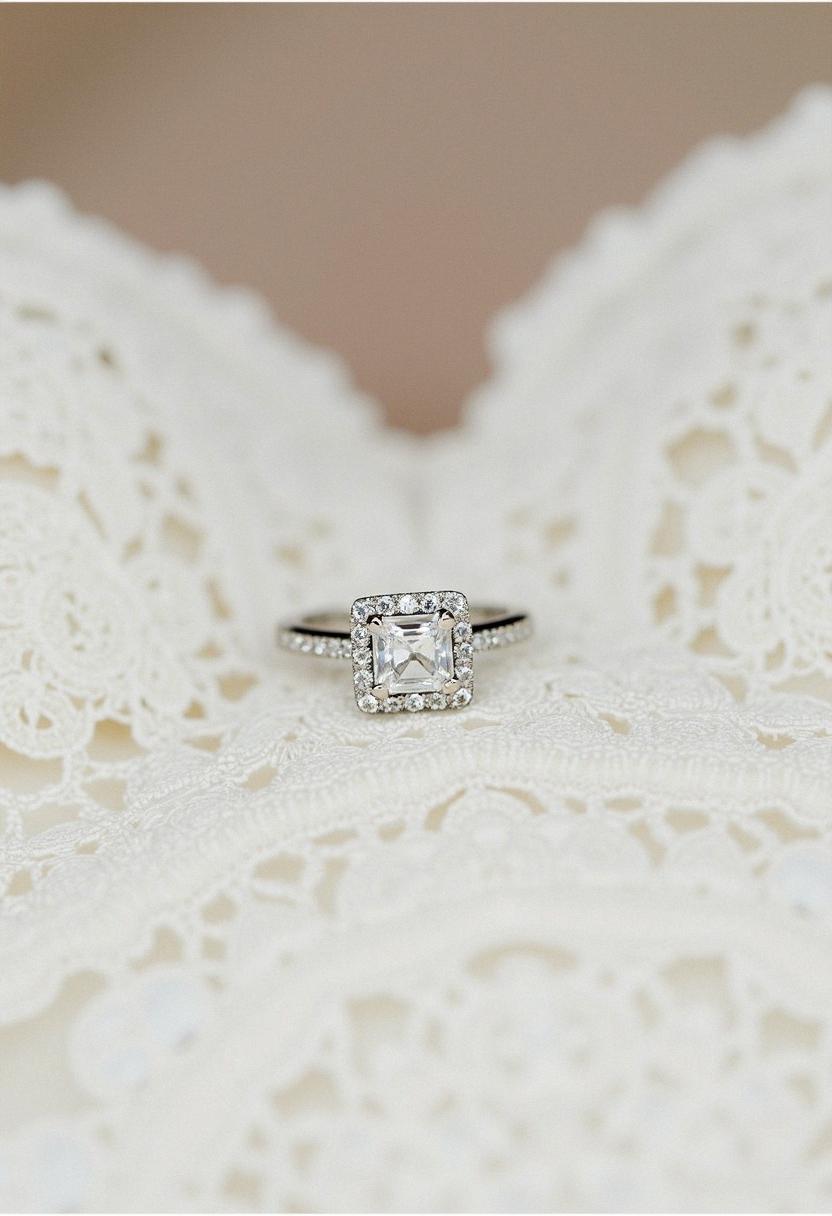 Stunning Engagement Ring Square Styles - TheCharmingBride.com