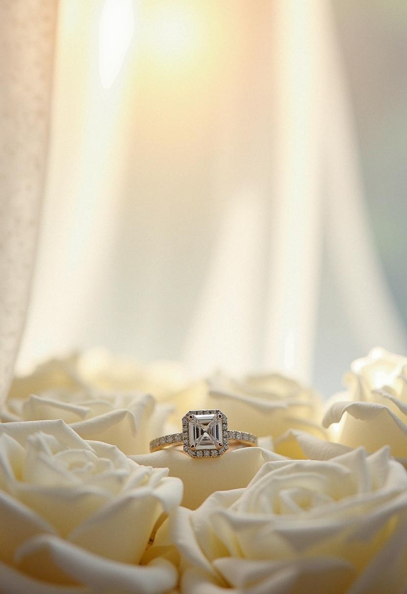 Stunning Engagement Ring Square Styles - TheCharmingBride.com