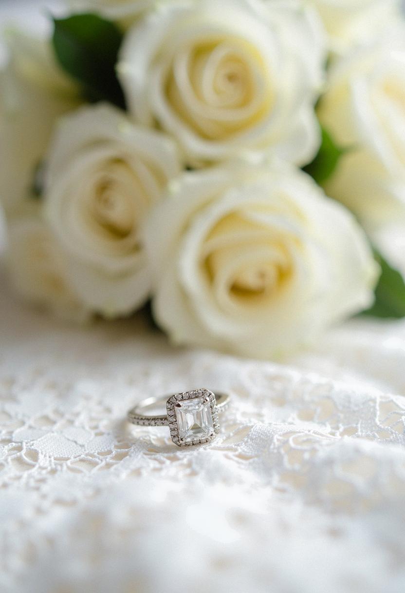 Stunning Engagement Ring Square Styles - TheCharmingBride.com