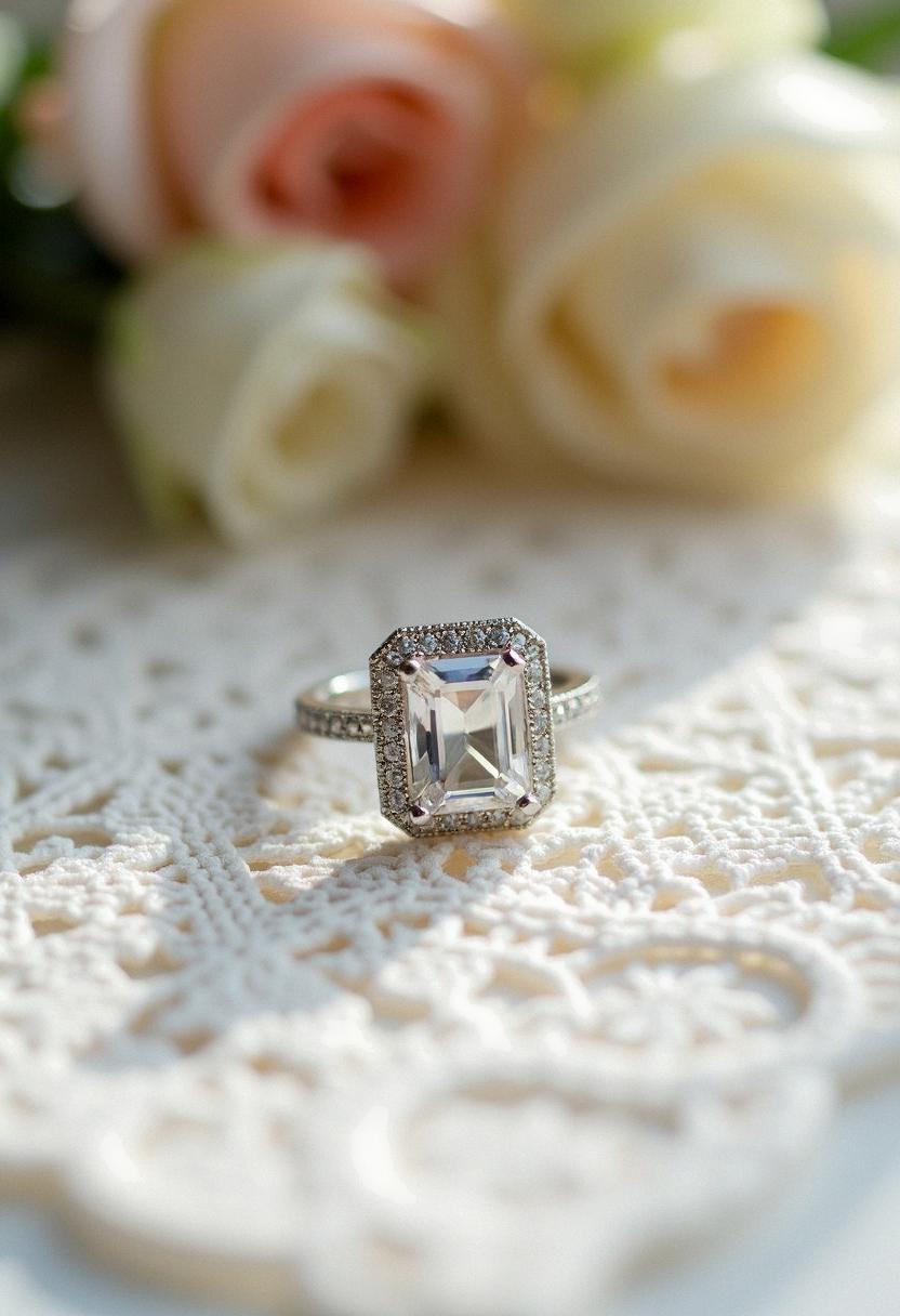Stunning Engagement Ring Square Styles - TheCharmingBride.com