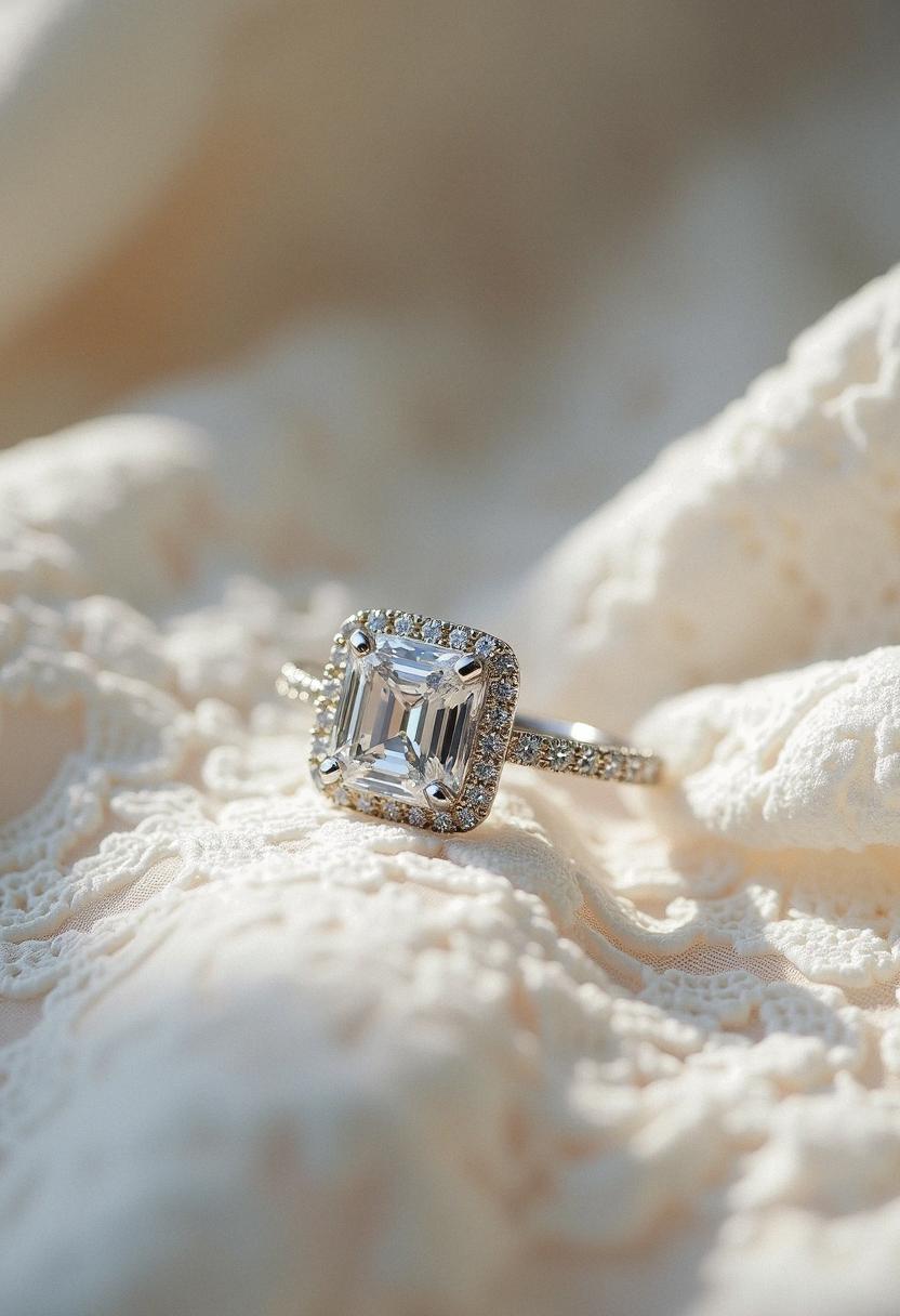 Stunning Engagement Ring Square Styles - TheCharmingBride.com