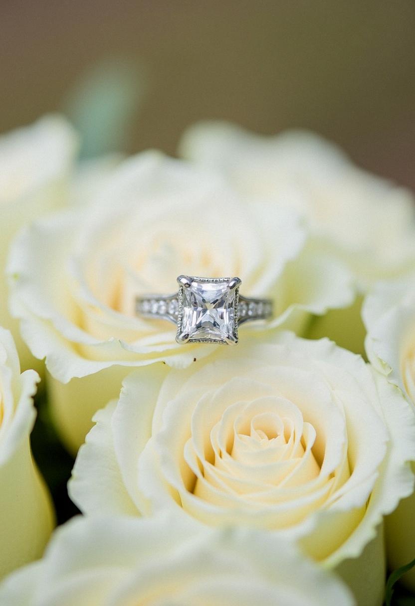 Stunning Engagement Ring Square Styles - TheCharmingBride.com
