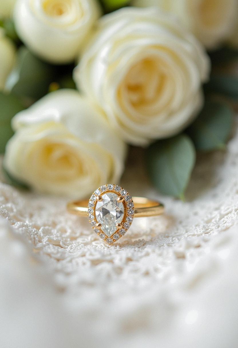 Stunning Engagement Ring Yellow Gold Designs - TheCharmingBride.com