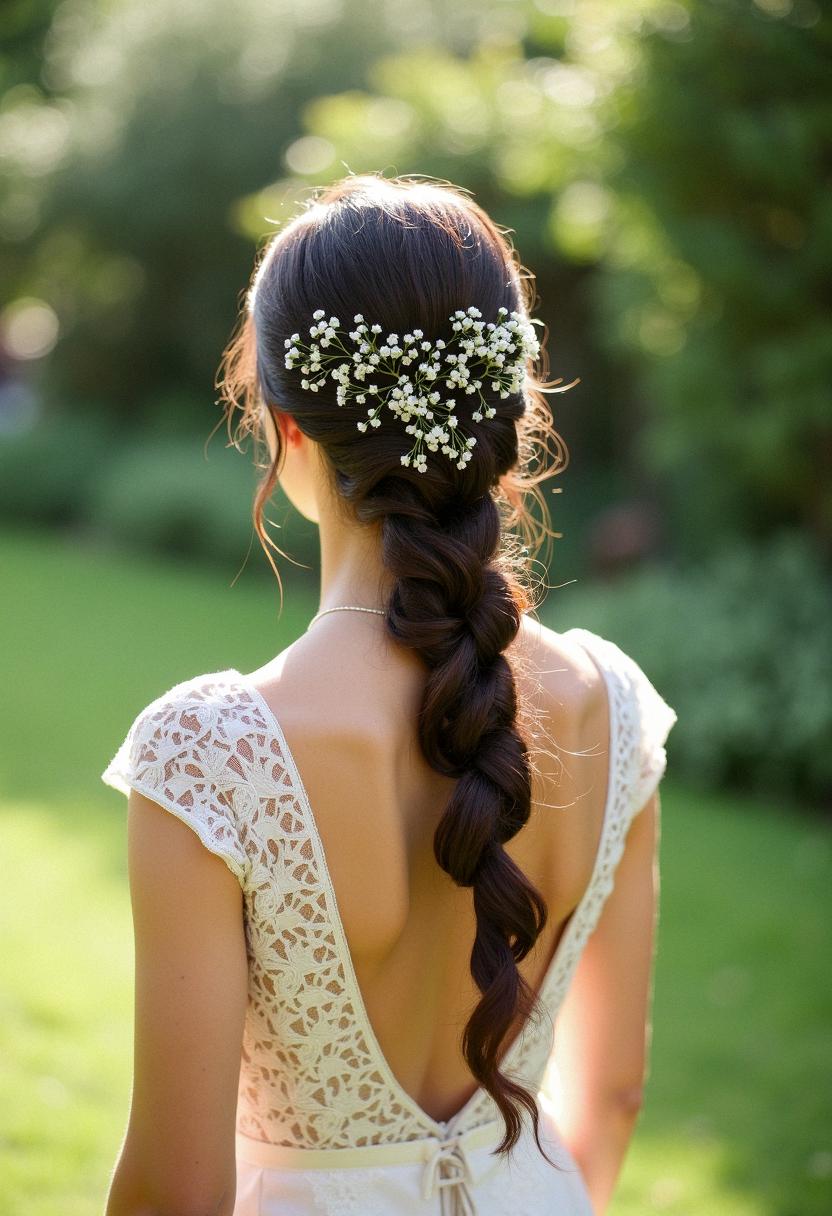 Elegant Fishtail Wedding Braid Ideas - TheCharmingBride.com