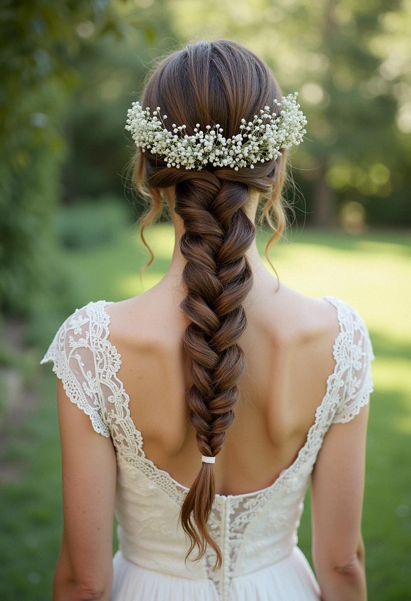 Elegant Fishtail Wedding Braid Ideas - TheCharmingBride.com