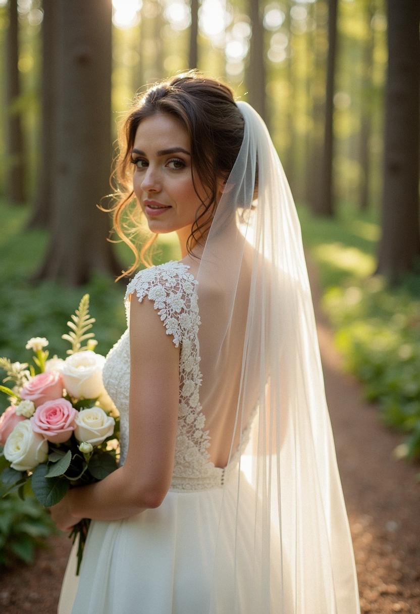 Elegant Ivory Bridal Veil Styles - TheCharmingBride.com
