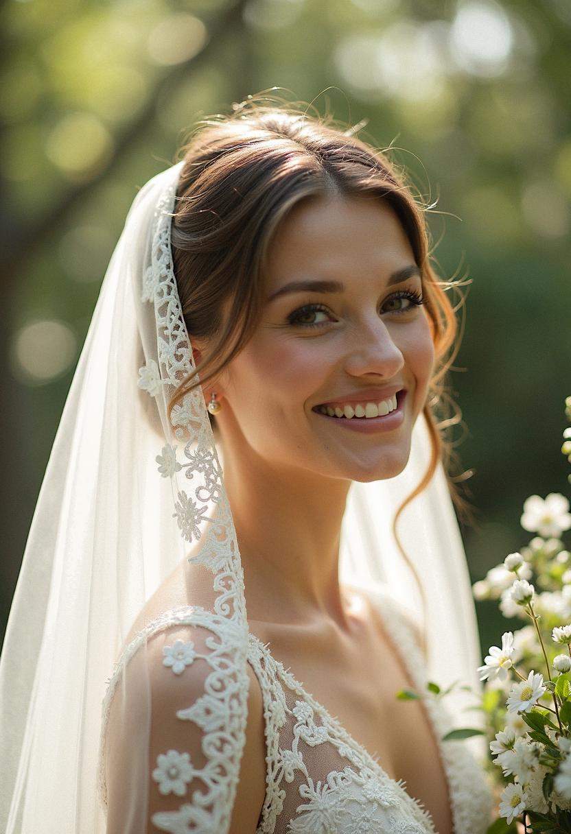 Elegant Ivory Bridal Veil Styles - TheCharmingBride.com