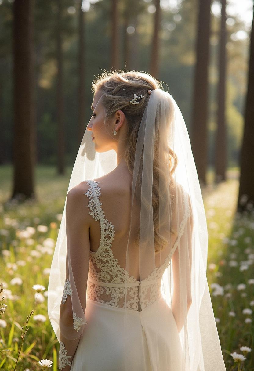 Elegant Ivory Bridal Veil Styles - TheCharmingBride.com