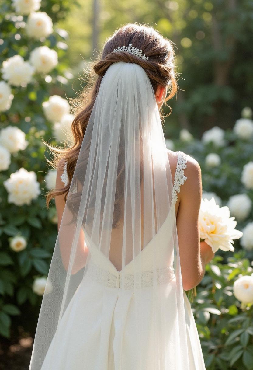 Elegant Ivory Bridal Veil Styles - TheCharmingBride.com