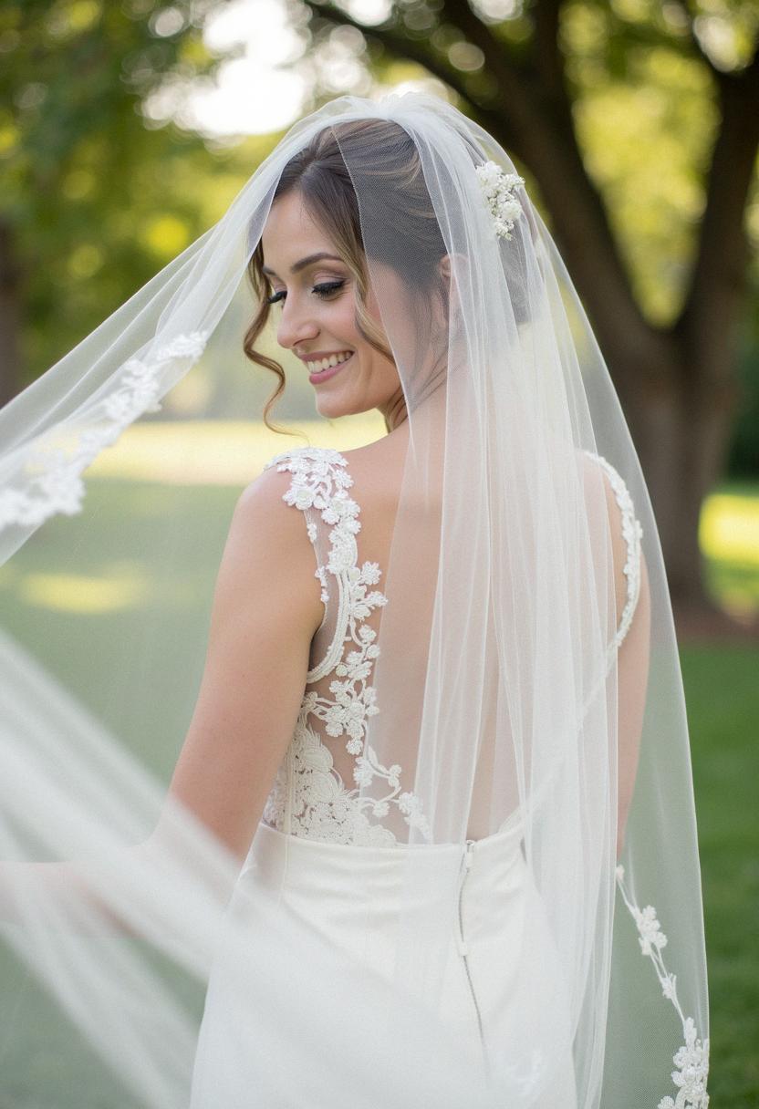 Elegant Ivory Bridal Veil Styles - TheCharmingBride.com