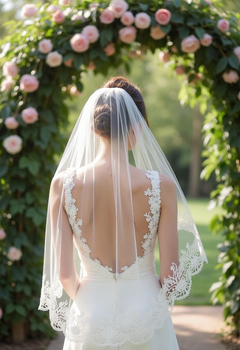 Elegant Ivory Bridal Veil Styles - TheCharmingBride.com