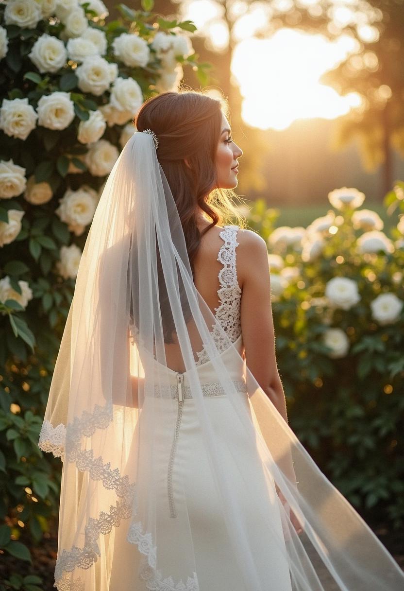 Elegant Ivory Bridal Veil Styles - TheCharmingBride.com