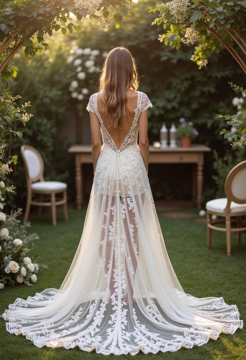 Effortless Elegance: Lace Wedding Dress Boho - TheCharmingBride.com
