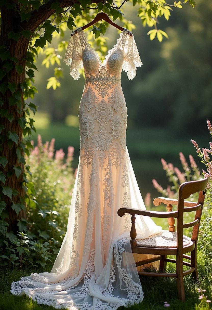 Effortless Elegance: Lace Wedding Dress Boho - TheCharmingBride.com