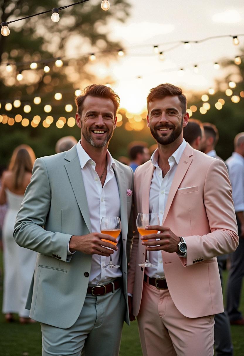 Summer Mens Cocktail Attire For Weddings - TheCharmingBride.com