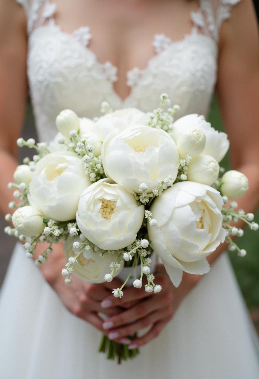 Elegant Minimalist Bridal Bouquet Ideas - TheCharmingBride.com