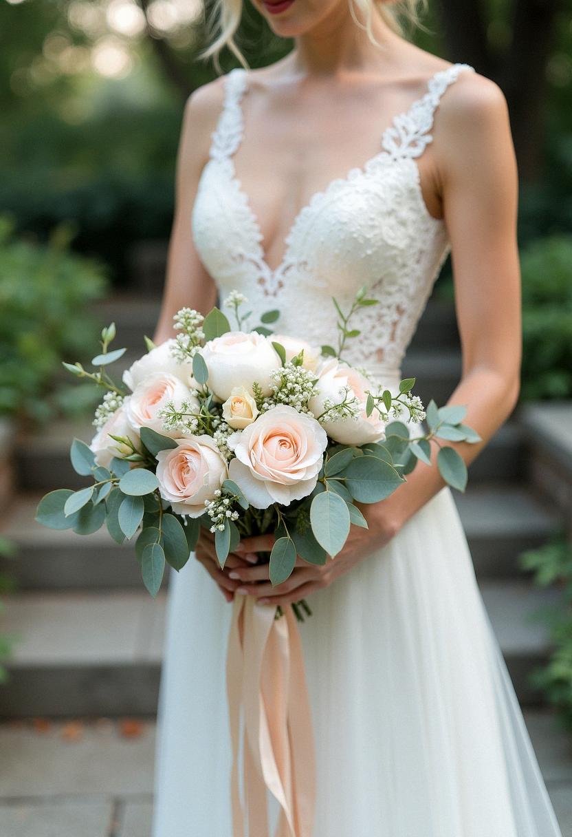 Elegant Minimalist Bridal Bouquet Ideas - TheCharmingBride.com