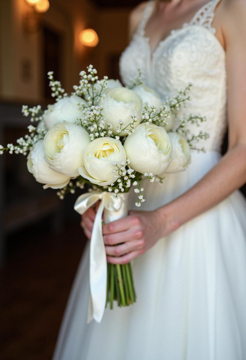 Elegant Minimalist Bridal Bouquet Ideas - TheCharmingBride.com