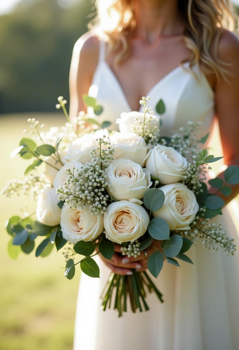 Stunning Neutral Bridal Flowers Ideas - TheCharmingBride.com