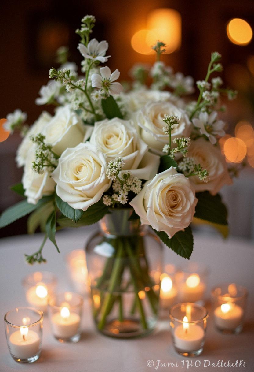 Stunning Neutral Bridal Flowers Ideas - TheCharmingBride.com