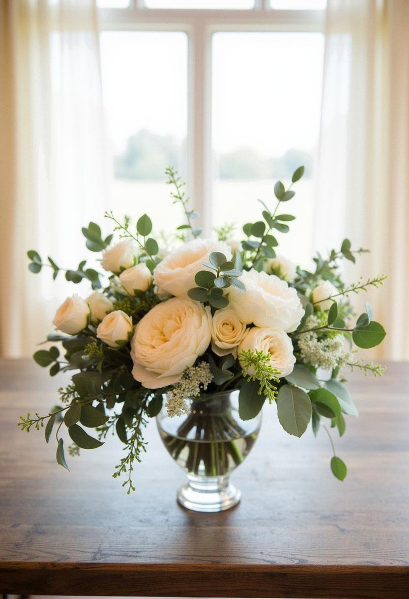 Stunning Neutral Bridal Flowers Ideas - TheCharmingBride.com