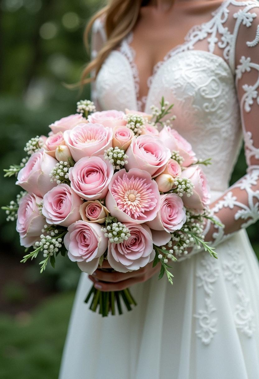 Stunning Pink Bridal Bouquet Ideas - TheCharmingBride.com
