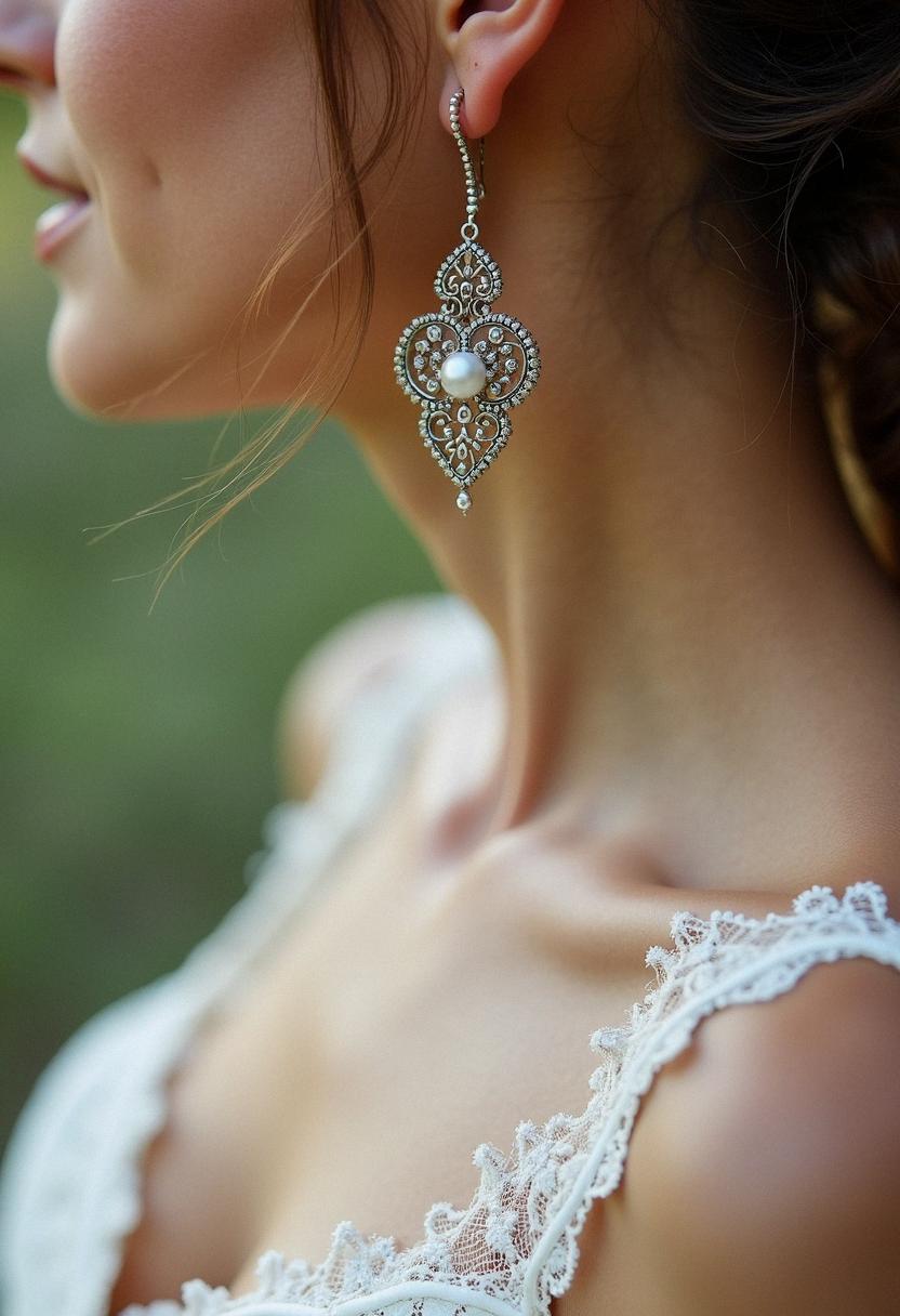 Rustic Wedding Earrings For Boho Brides - TheCharmingBride.com