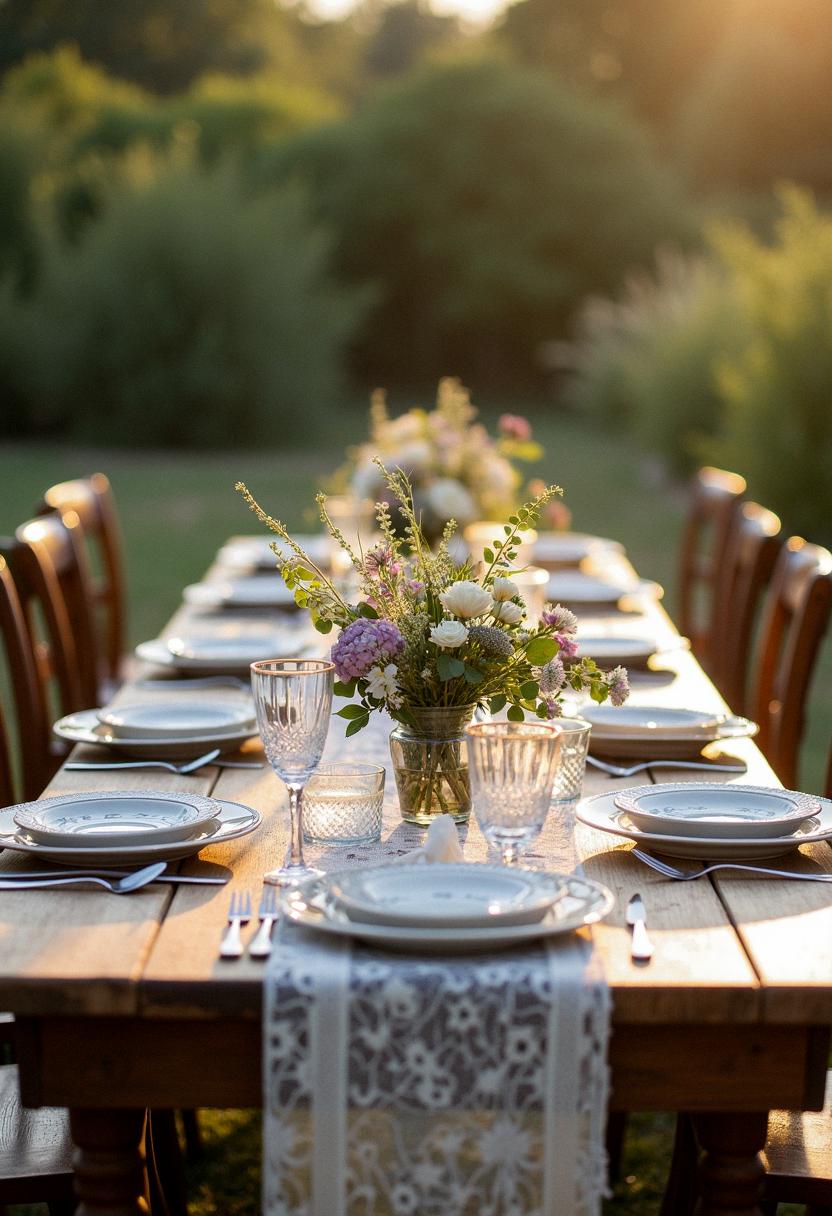 Charming Rustic Wedding Table Settings Ideas - TheCharmingBride.com