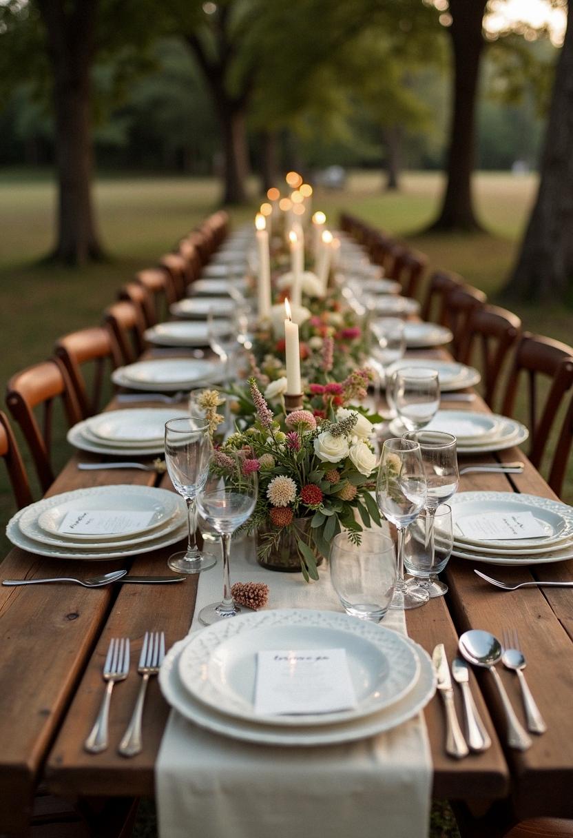 Charming Rustic Wedding Table Settings Ideas - TheCharmingBride.com