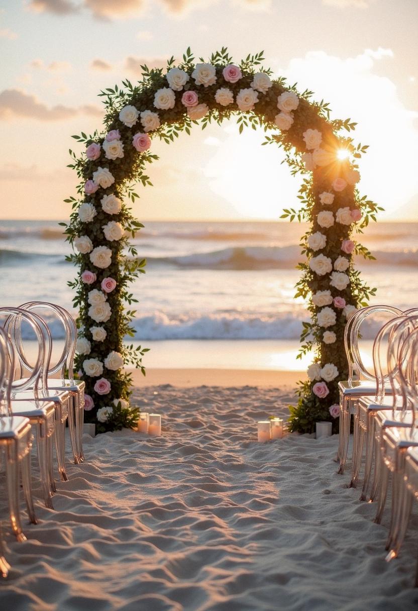Elegant Wedding Beach Decorations Ideas - TheCharmingBride.com