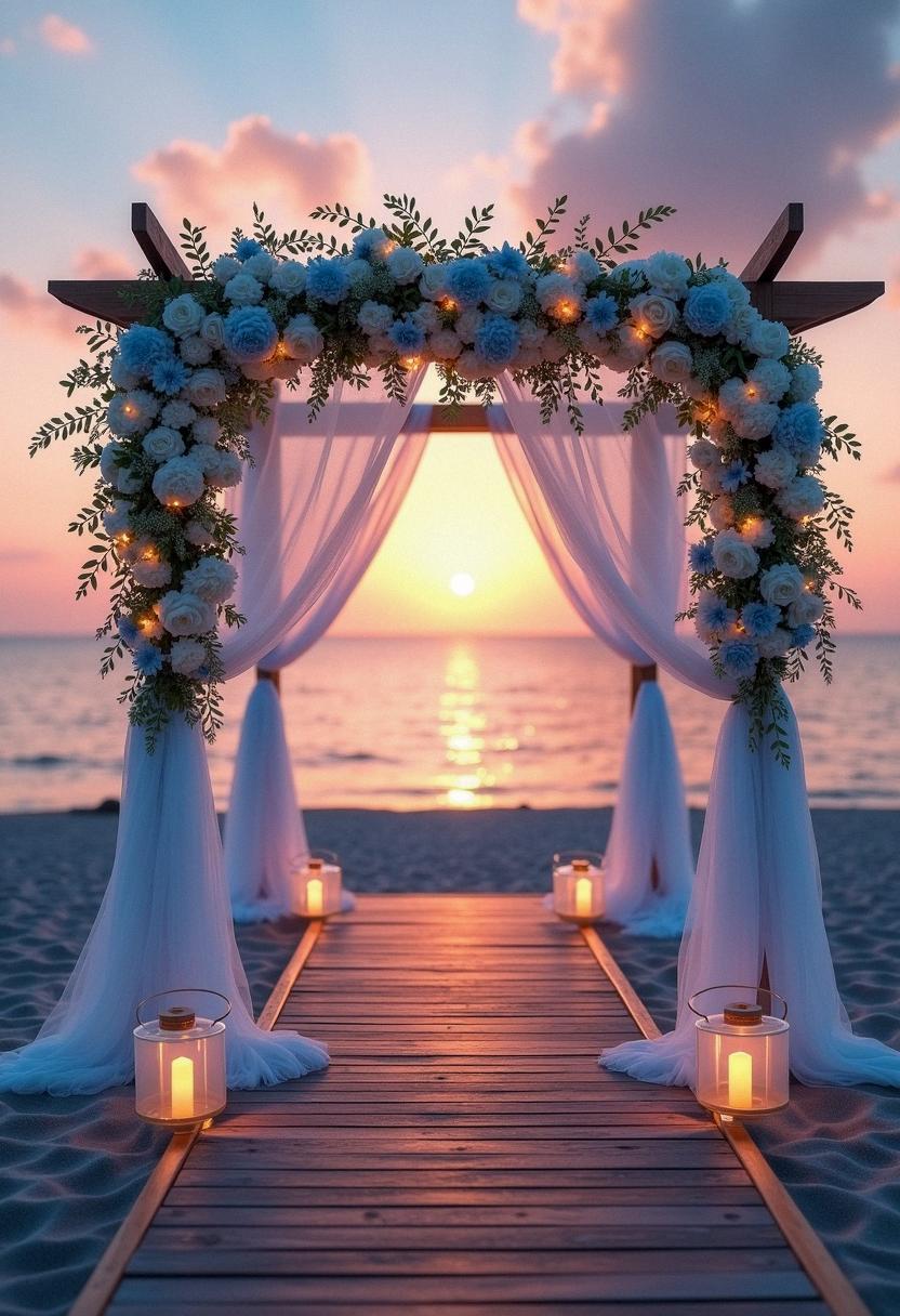 Elegant Wedding Beach Decorations Ideas - TheCharmingBride.com
