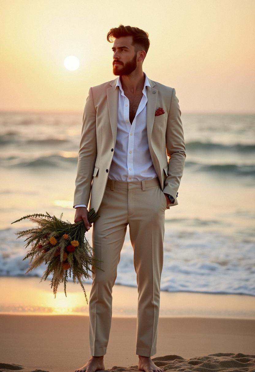 Perfect Wedding Beach Outfit Men Styles - TheCharmingBride.com